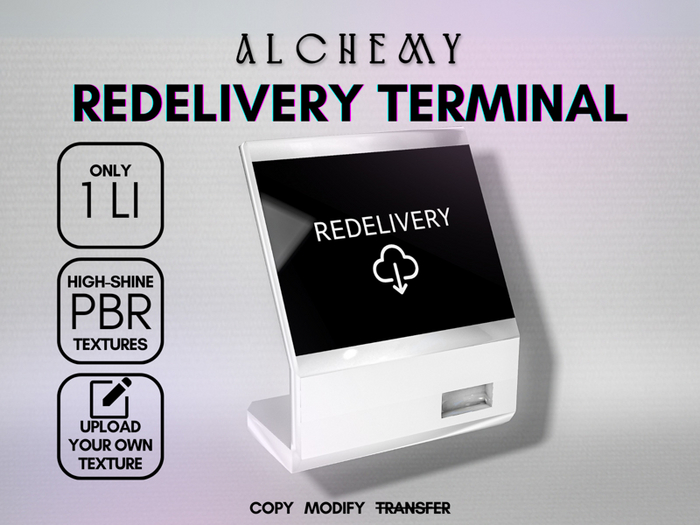 Second Life Marketplace - [ALCHEMY] Redelivery Terminal - WHITE